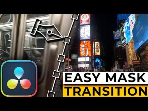 Quick EASY Mask Transition How To Use Masking In DaVinci Resolve Tutorial MethodMotion
