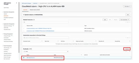 use aws systems manager automation runbooks to resolve operational