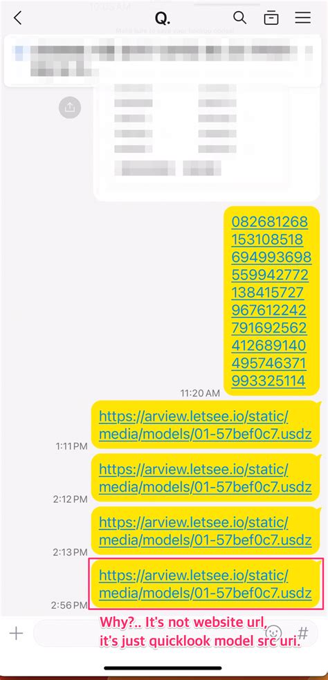 Issue Where Website Sharing Link Changes To Usdz Model Link In Quicklook In IOS Version