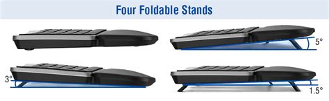 Mk960 Ergo Wireless Keyboard Mouse Combo Bluetooth 2 4g Split Design Keyboard With