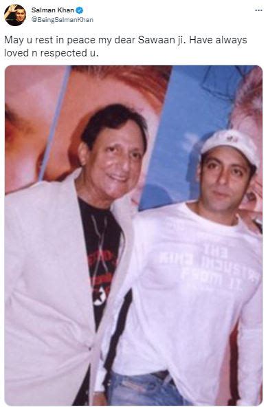 salman khan shares condolence note as filmmaker sawan kumar tak passes