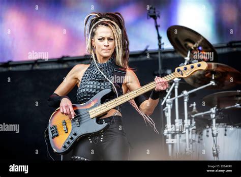 Solvesborg Sweden 08th June 2024 Bass Player Tanya Ocallaghan