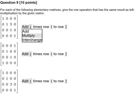 solved question 9 [10 points] for each of the following