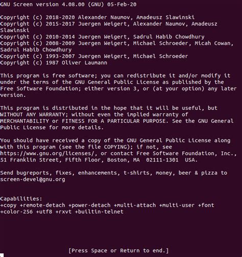 how to use screen terminal multiplexer in linux