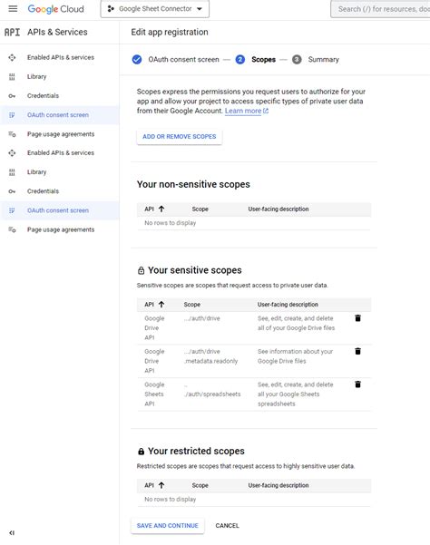 Google Sheet API Setting GSheetConnector
