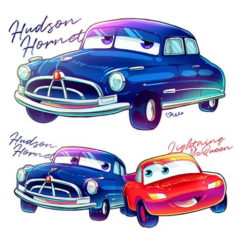 Doc Hudson And Lightning Mcqueen By Modanspank On Deviantart