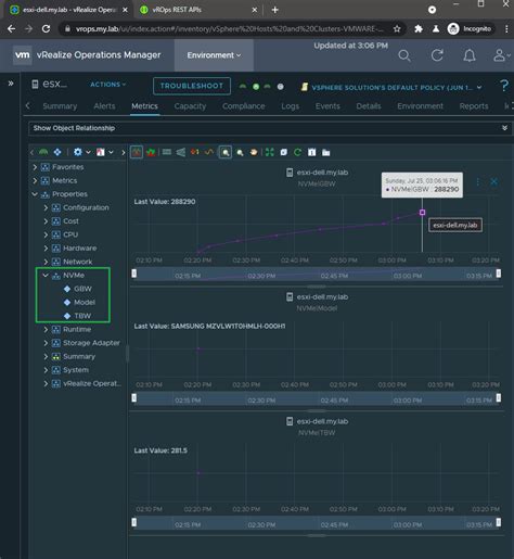 PowerCLI NVMe TBW Push To VROps API VMscribble