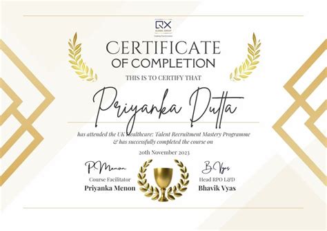 Certificationachievement Qxglobalgroup Healthcarerecruitment Professionalgrowth Priyanka Dutta