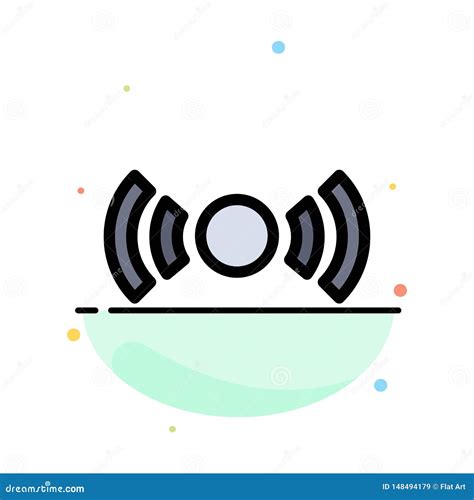 Basic Essential Signal Ui Ux Abstract Flat Color Icon Template Stock Vector Illustration
