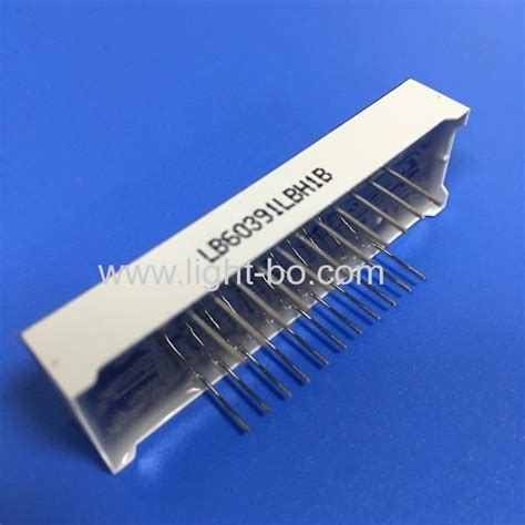 Custom Ultra Blue 6 Digits 10mm 14 Segment Led Display For Instrument