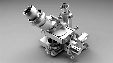 Microscopic Isolated Single Microscope Object In 3d Rendered Isometric