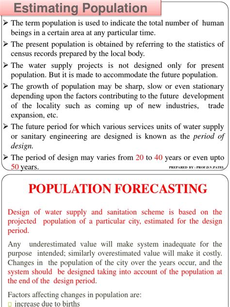 Population Forcasting Methods Pdf Forecasting Teaching Mathematics