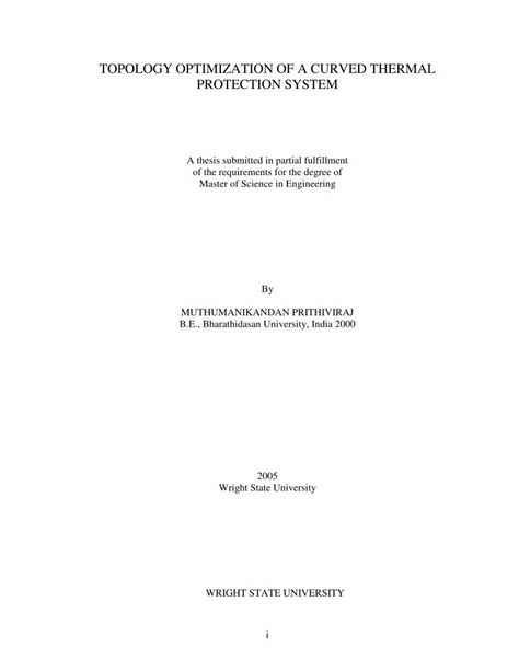 Pdf Topology Optimization Of A Curved Thermal … Cepro Docs Thesis Topology