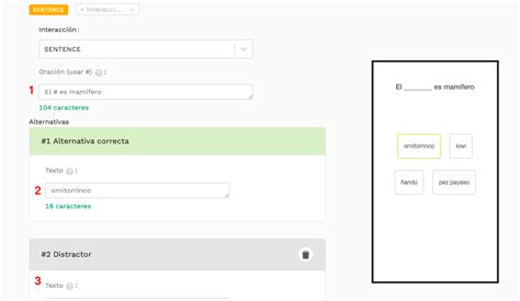 How To Create An Interaction Sentence