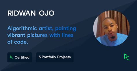 ridwan ojo data scientist