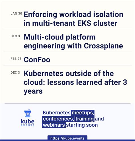 Kube Events On Linkedin 📅 Kubernetes Events Starting In The Next 24 Hours Multi Cloud Platform
