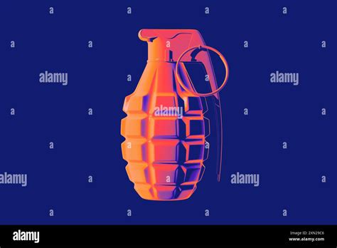 3d Render Of Small Explosive Device Often Thrown By Hand Used In Warfare And Symbolizing