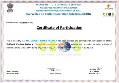 bhanu prakash guddeti on linkedin geoprocessing python isro