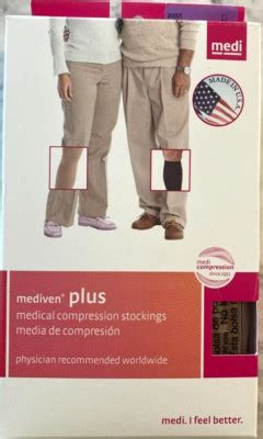 Mediven Plus 30 40 Compression Knee High W Top Band Beige Size Iv Petit