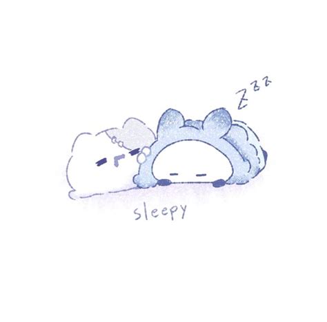 睡觉睡觉 插画师こみつ的呜呜伯插画图片 Bobopic