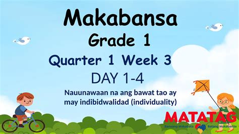 Makabansa Ppt Q1 Week3 Grade 1 Makabansa Matatagpptx