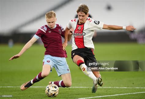 Dominic Ballard Of Southampton Battles With Ryan Battrum Of West Ham News Photo Getty Images