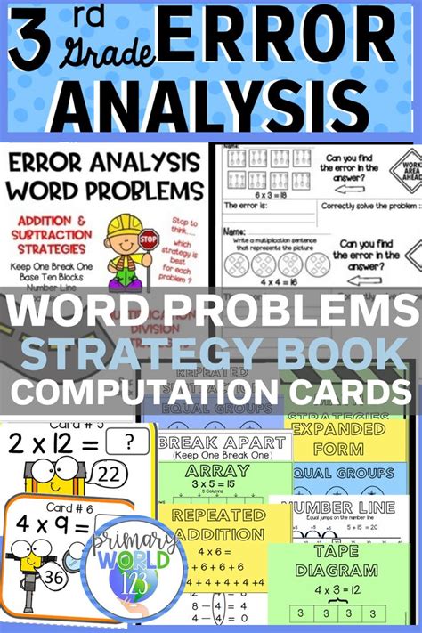 3rd Grade Math Error Analysis Mini Unit Error Analysis Math Error Analysis Math Errors