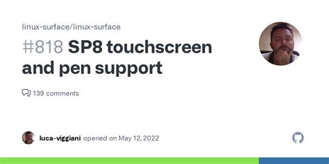 sp8 touchscreen and pen support · issue 818 · linux surface linux
