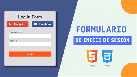Formulario De Login Con Html Y Css Fácil Y Rapido Youtube