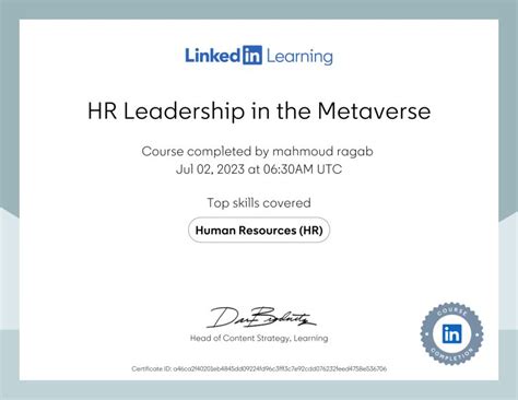 Mahmoud Ragab On Linkedin Certificate Of Completion