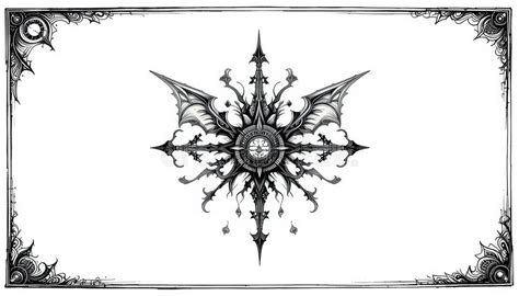 Gothic Ornate Compass Rose Stock Illustration Illustration Of Dark
