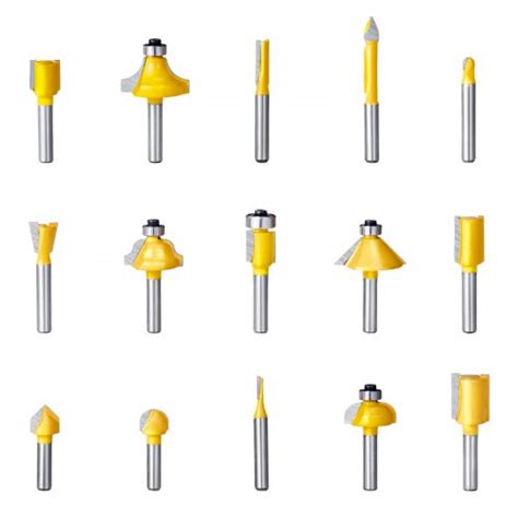 Vevor Router Bits Set 15 Pieces Carbide Router Bit 1 4 Inch Shank Carrying Case Vevor Us