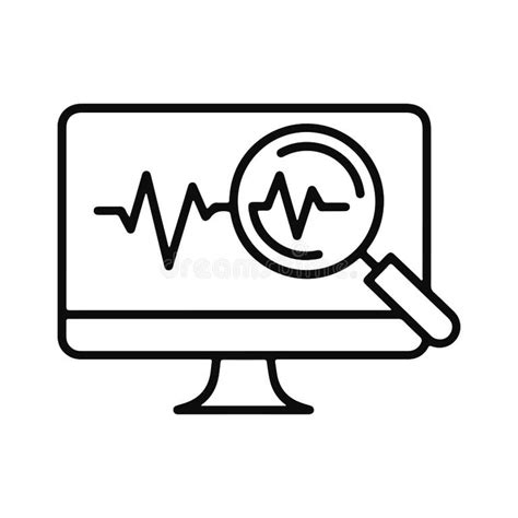 Monitoring Analysis Digital Investigation Stock Illustration