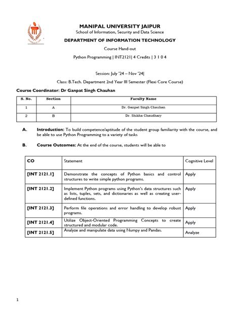 Python Programing Int2121 Handout July Nov 2024 Pdf