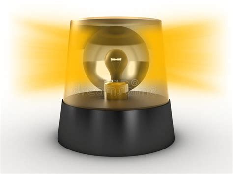 Flashing Light Yellow Stock Illustration Illustration Of Lamp