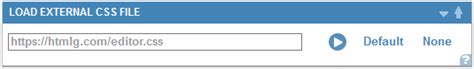 Htmlg Editor Load External Css File