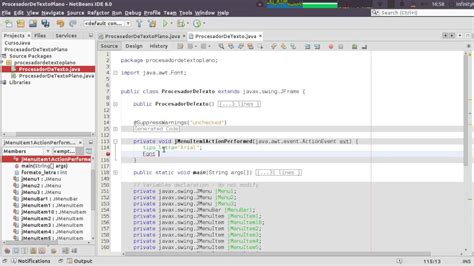 procesador de texto en java con netbeans youtube