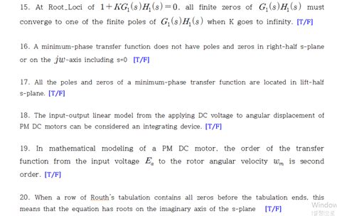 Solved 13 A System With A Minimum Phase Transfer Function