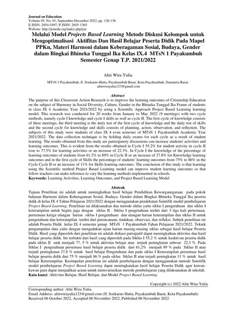 pdf melalui model projects based learning metode diskusi kelompok