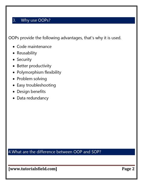 Comprehensive Guide On Oop In Java Interview Questions And Answers