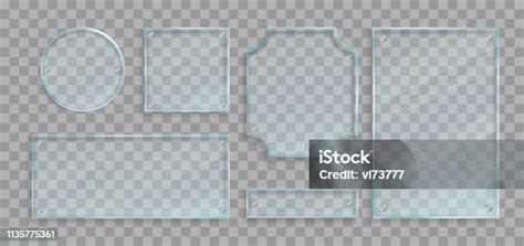 볼트와 그림자를 설정 현실적인 녹색 투명 유리 접시 벡터 디자인 요소입니다 상패에 대한 스톡 벡터 아트 및 기타 이미지 상패 벽 장례 명판 Istock