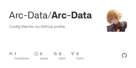 GitHub Arc Data Arc Data Config Files For My GitHub Profile