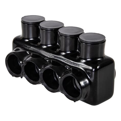 Polaris Black 4 Ports Pre Insulated Connector 819pk4 Ipl500 4 Grainger