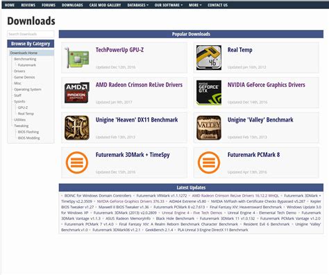 Techpowerup Unveils Its New Downloads Section Techpowerup