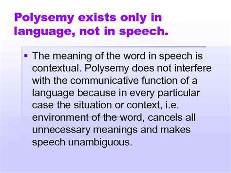 Polysemy Lecture 4 Polysemy 1 2 3