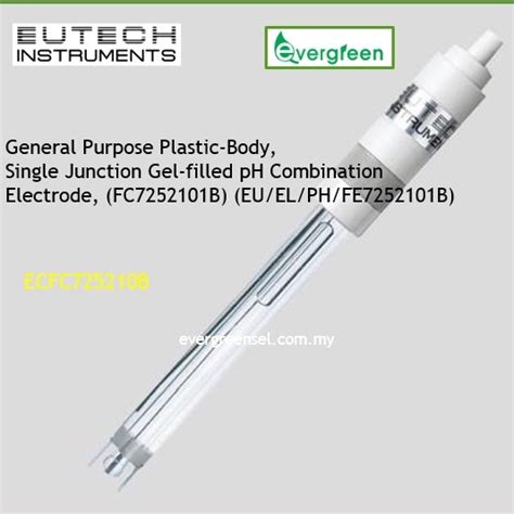 Eutech General Purpose Plastic Body Single Junction Gel Filled Ph