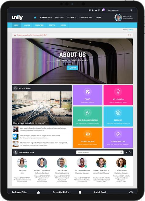 Simple And Engaging Intranet Design Examples To Inspire You Portal