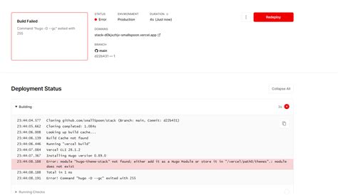Bug 推送到仓库 Vercel显示错误 不存在公共目录 求助解决方案 · Issue 657 · Caijimmyhugo Theme Stack · Github