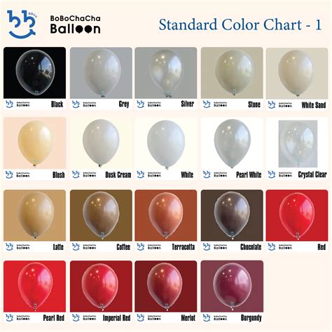 12 Inch Latex Balloon Helium Inflated Standard Colors With Individual