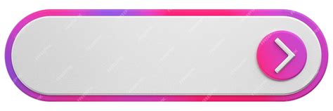 Premium Photo 3d Button Empty Button 3d Illustration